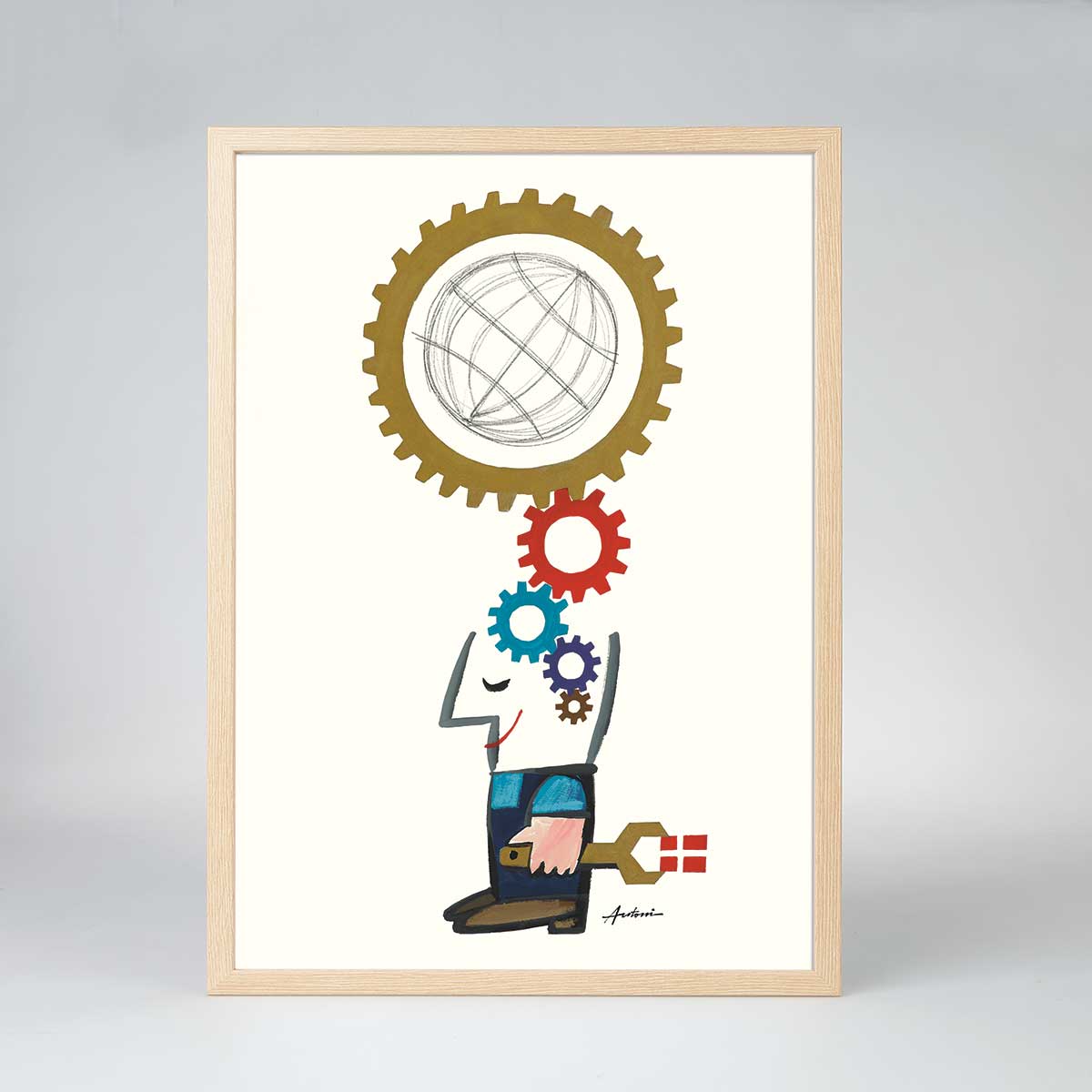 Exclusive print: The Inventor & The Wrench Version 1 - Antoni Legacy