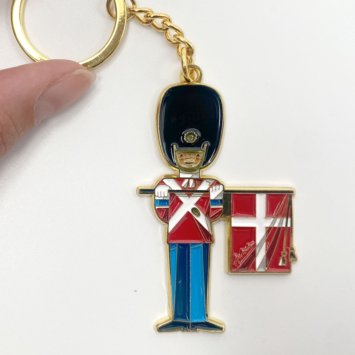 Keychain: Royal Guard with The Danish Flag - Antoni Legacy